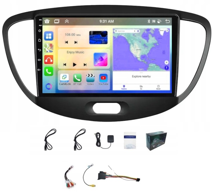 RADIO GPS ANDROID WIFI HYUNDAI I10 2007-2013